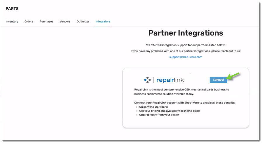 Setting Up RepairLink Shop in Shop-Ware – Help Center