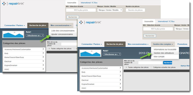 Pour commencer avec RepairLink Shop – Centre d'aide