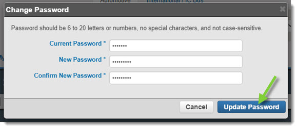 Updating/Resetting Your RepairLink Shop Password – Help Center